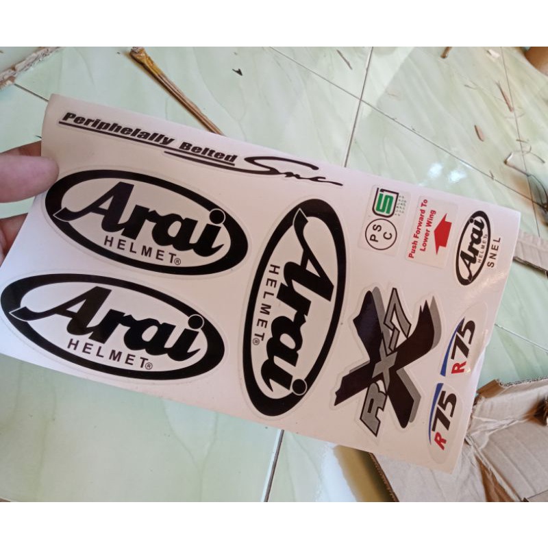Arai Rx7 helmet set sticker | Shopee Singapore
