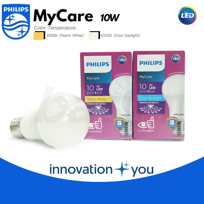 Philips LED Bulb MyCare 10W - 1020 Lumens | Shopee Singapore