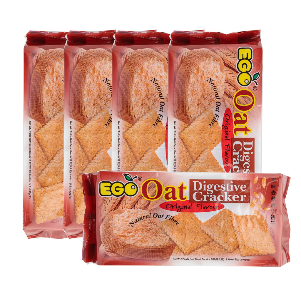 EGO Oat Digestive Crackers - Original Flavour (Box 5x240g) | Shopee ...