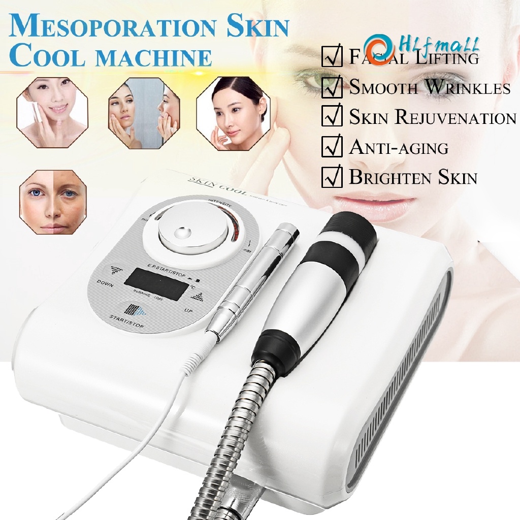 Cryo Heating Therapy Skin cool Electroporation Needle Free Mesotherapy ...
