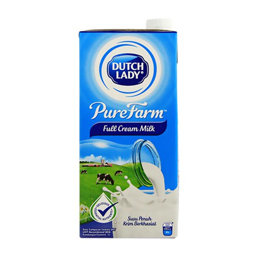Dutch Lady Pure Farm UHT Full Cream Milk (1L) | Shopee Singapore