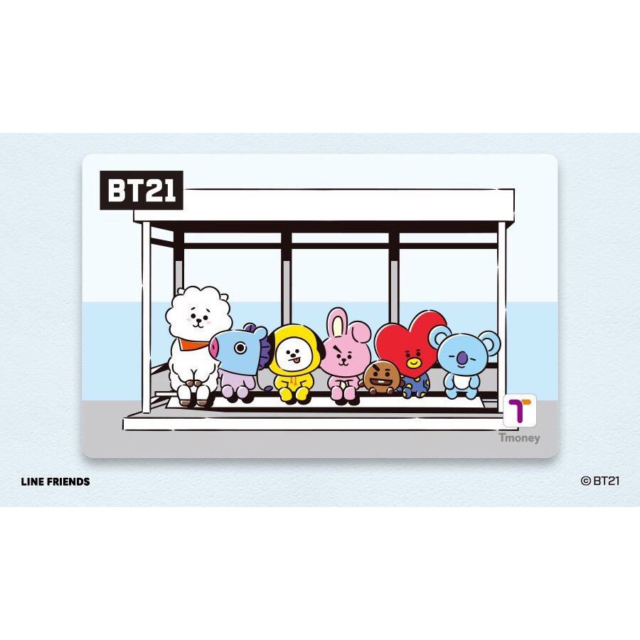 Official BT21 Tmoney card | Shopee Singapore