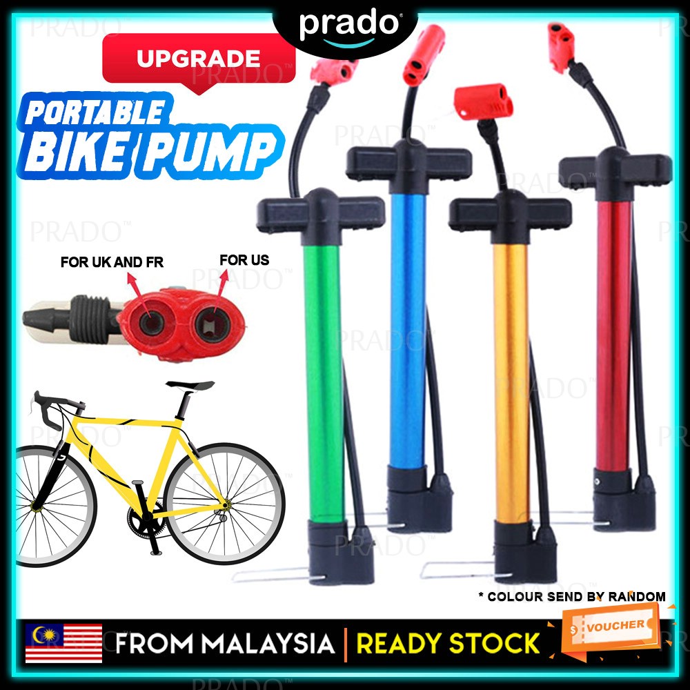 PRADO Dual Head Basikal Pam Bicycle Pump Tayar Basikal Road MTB Hand ...