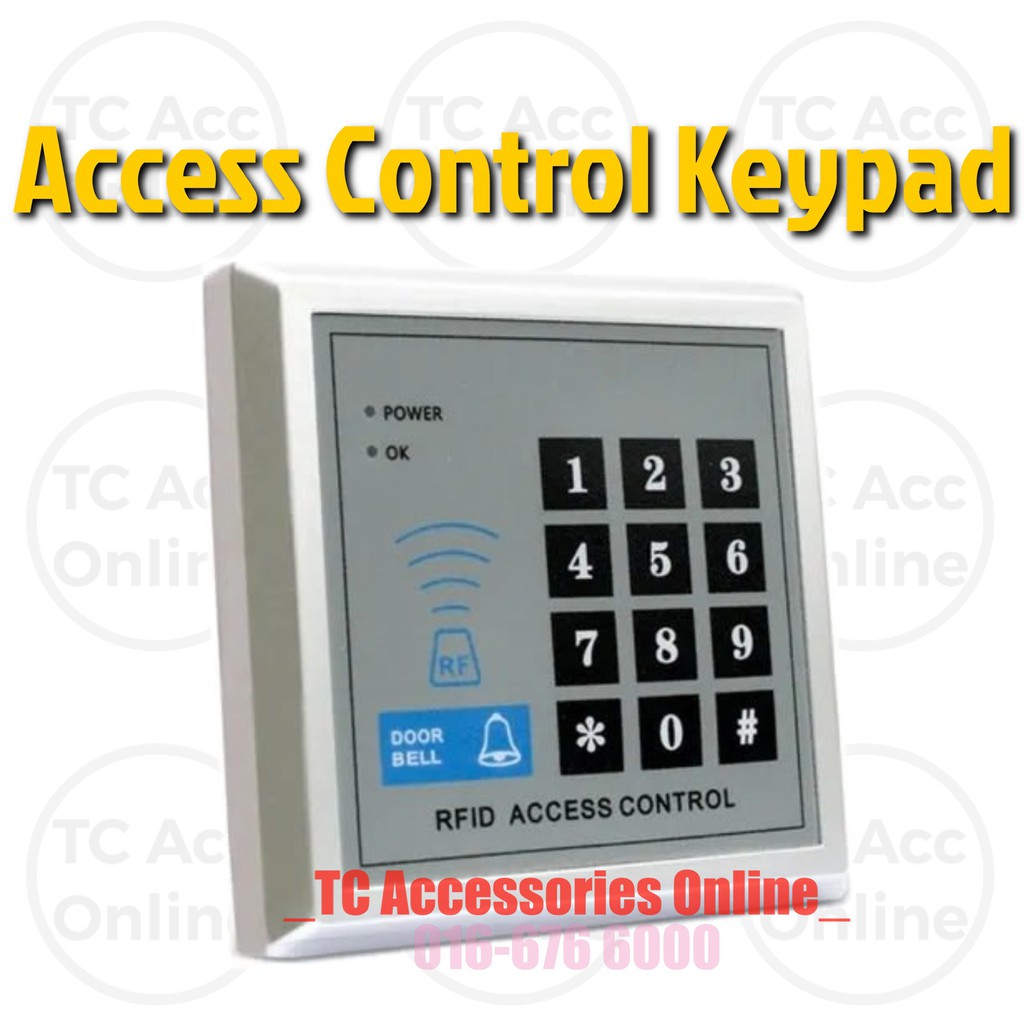 Door Access Control Keypad Lock ID Card Password Security KEYPAD ONLY | Shopee Singapore