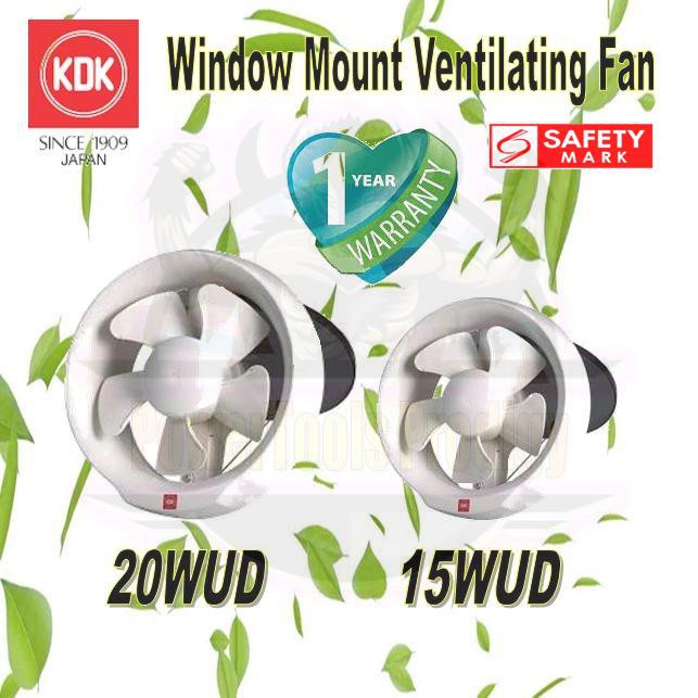KDK VENTILATION FAN / WINDOW MOUNTED FAN / 15WUD / 20WUD | Shopee Singapore
