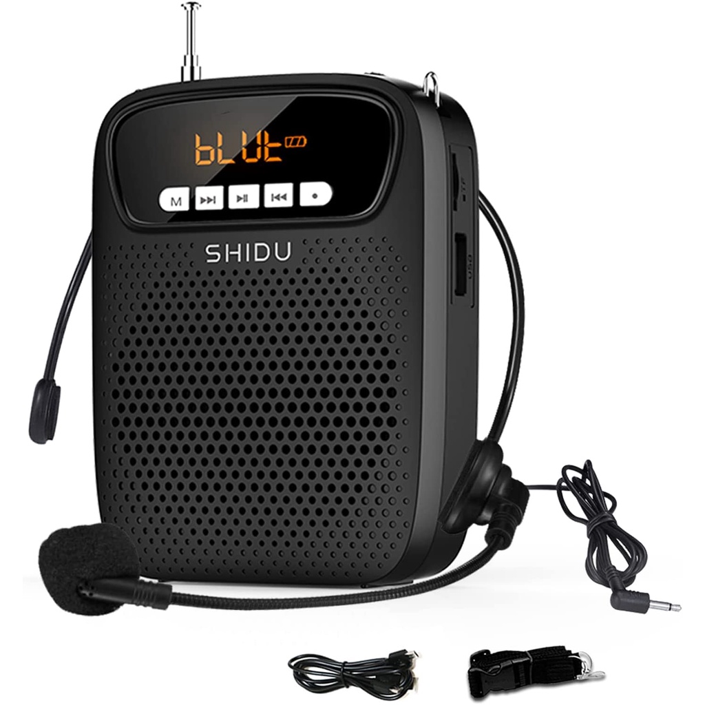 SHIDU Voice Amplifier Portable Headset Microphone Lightweight Wired ...