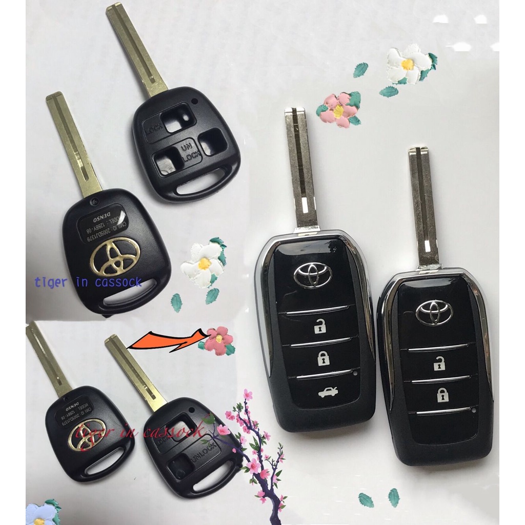 Wonderful modied Toyota flip key casing to update TOYOTA LEXUS Rx300 ...