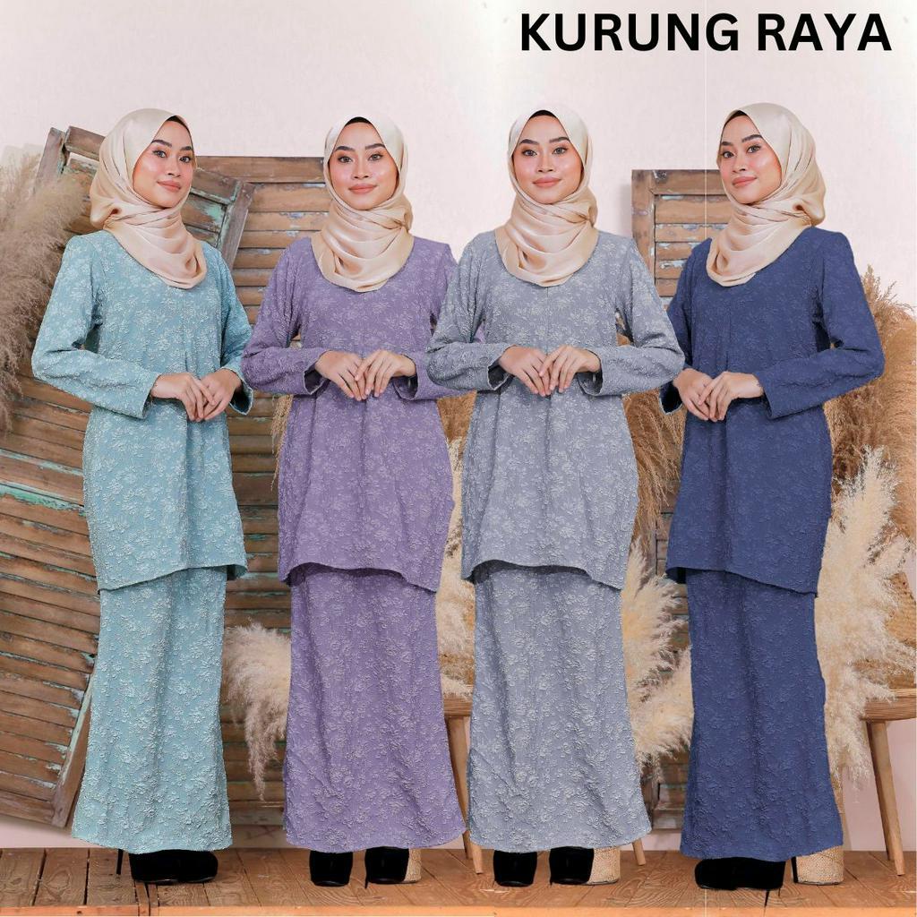 Baju Kurung Raya 2023 SNOW BROCADE EXCLUSIVE RAYA 2023 | Shopee Singapore