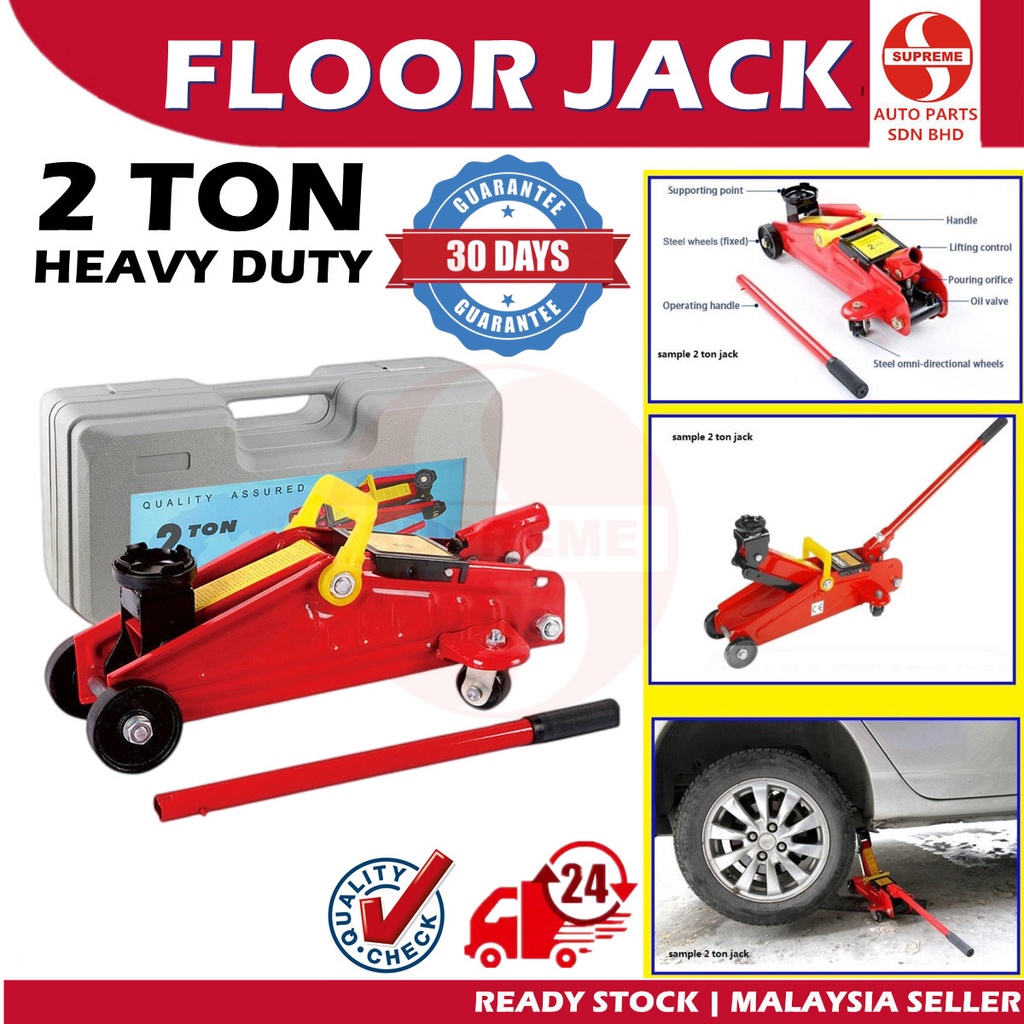S2U 2 Ton Hydraulic Trolley Floor Jack Auto Repair Tools Car Tyre ...