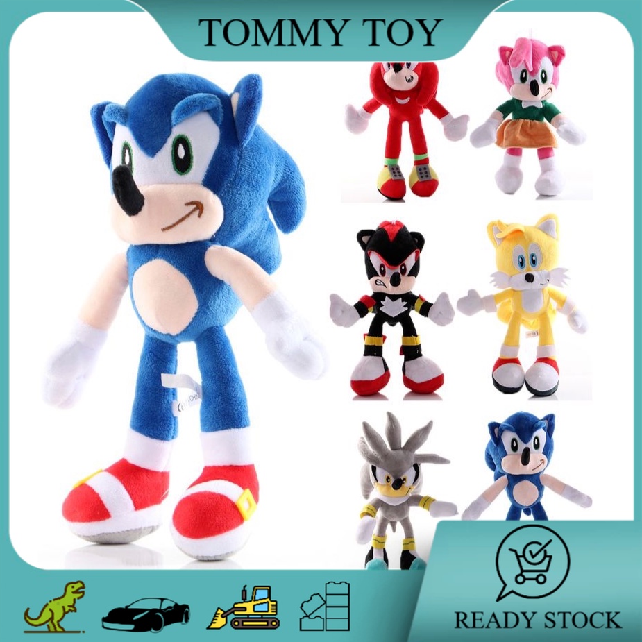 M'sia 40/30/20cm Sonic The Hedgehog Amy Rose Shadow Tail Knuckle Silva ...