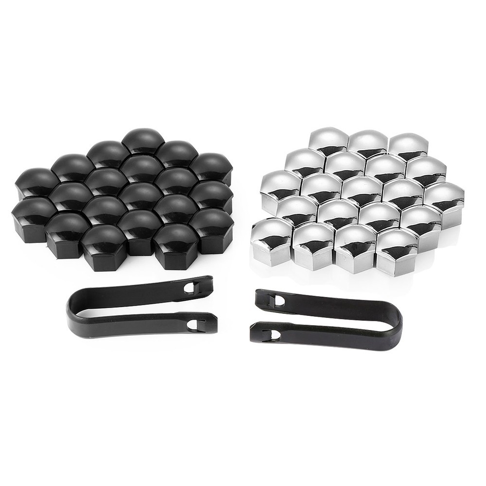 20Pcs 17mm Wheel Center Bolt Nut Covers Caps Anti-Rust For Audi Skoda ...