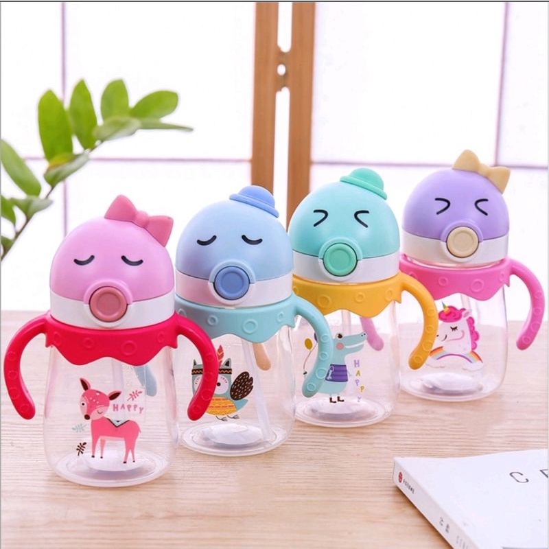 Drinking Bottle Training cup Character dino unicorn Deer owl 350ml ...