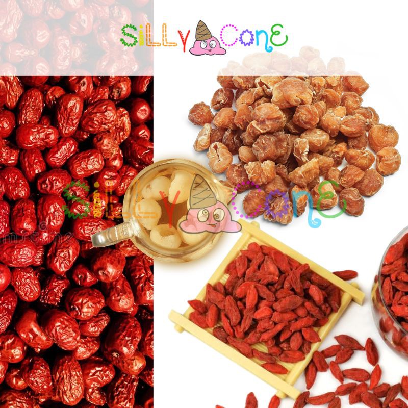 Goji Berries Red Dates Tea Dried Longan Kering Kurma Merah Wolfberry ...