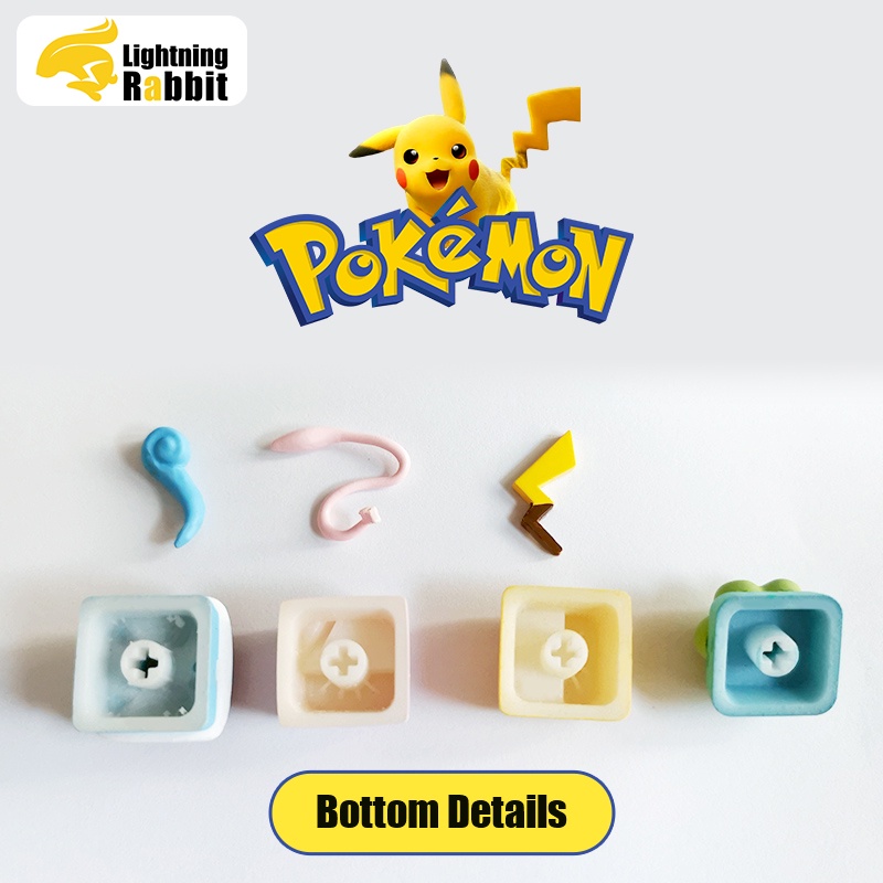 【Keycap】Pikachu Pokémon Mechanical Keyboard Resin plastic material DIY ...