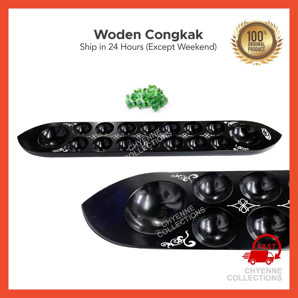 Good Quality Wooden Congkak • 91cm • Traditional Board Game • Congkak ...
