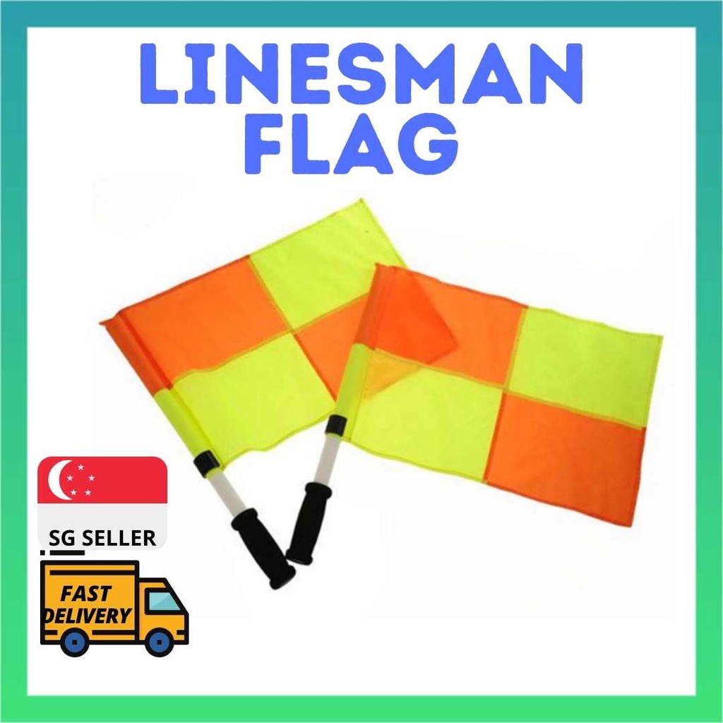 [LINESMAN FLAG SET] (One Pair) FOOTBALL SOCCER REFEREE | Shopee Singapore