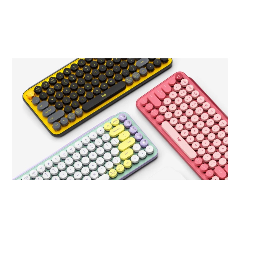 Logitech POP Keys Wireless Mechanical Emoji Keyboard (Blast/ Daydream ...