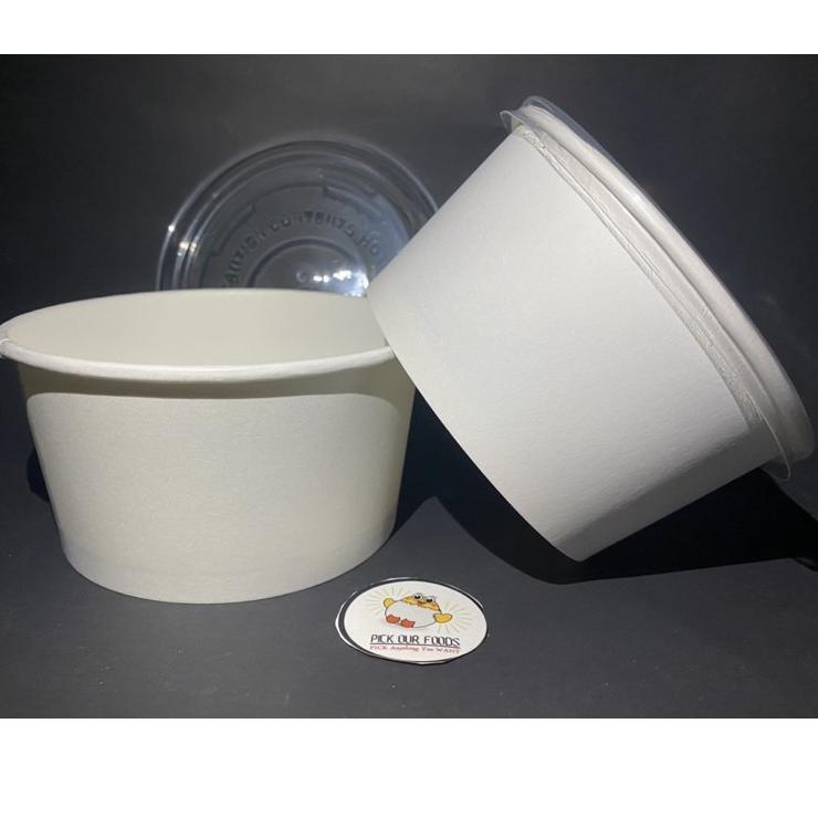 [DKDHJ6966] Paper Bowl 360ml / 500 / 650 / 800 / Rice Bowl 800ml / 650 ...