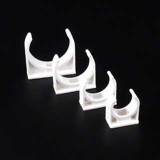 10pcs 20/25/32/40mm PVC Pipe Clamp White/Grey PVC U-Type Clamp Home ...