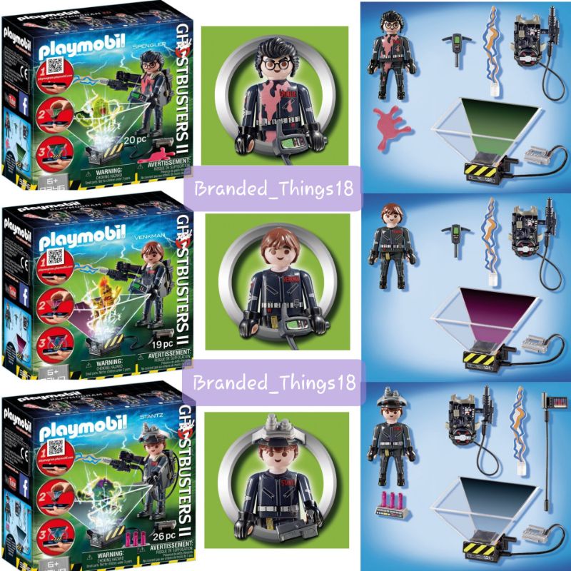 Playmogram Ghostbuster ll 2 Venkman Stanz Spengler Zedemorre Ghost ...