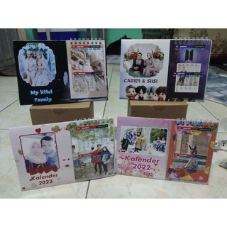 Desk Calendar 2024 CUSTOM Photo & Name Quick Print | Sitting Calendar ...