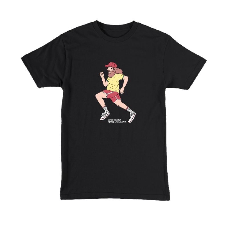 Wheelger Trail Running - Black (Mountain T-Shirt) | Shopee Singapore