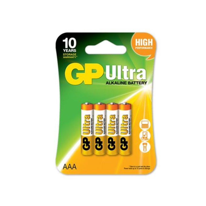 GP Ultra Alkaline AAA Battery (4 pcs/pkt) | Shopee Singapore