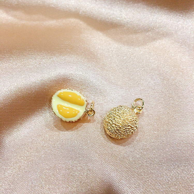 Gold Plated New Cute Fruit Durian Charm Pendant DIY Handmade ...