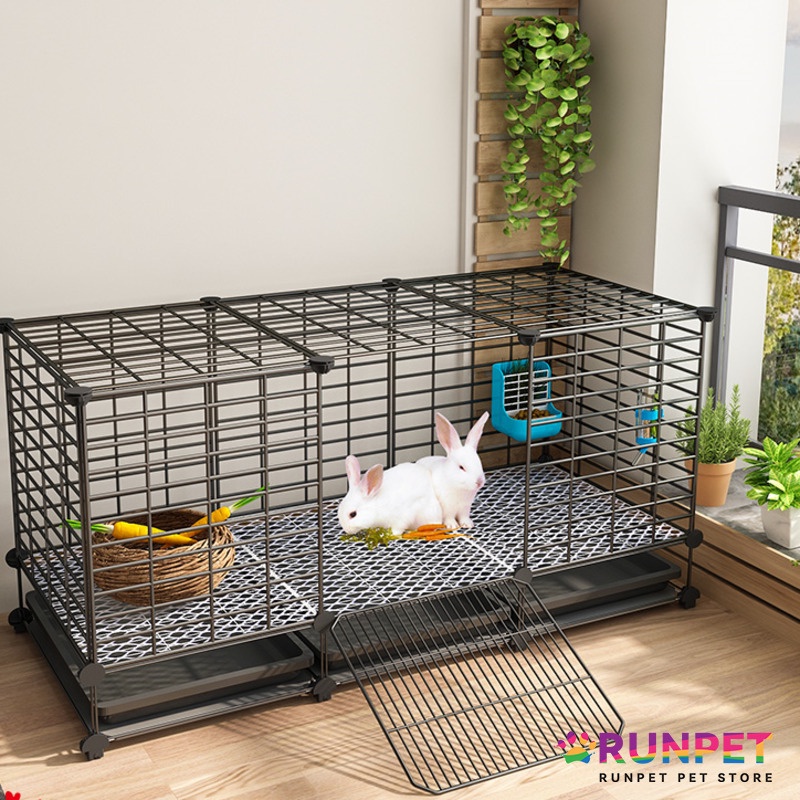 RUNPET Rabbit cage household indoor urine spray prevention large ...