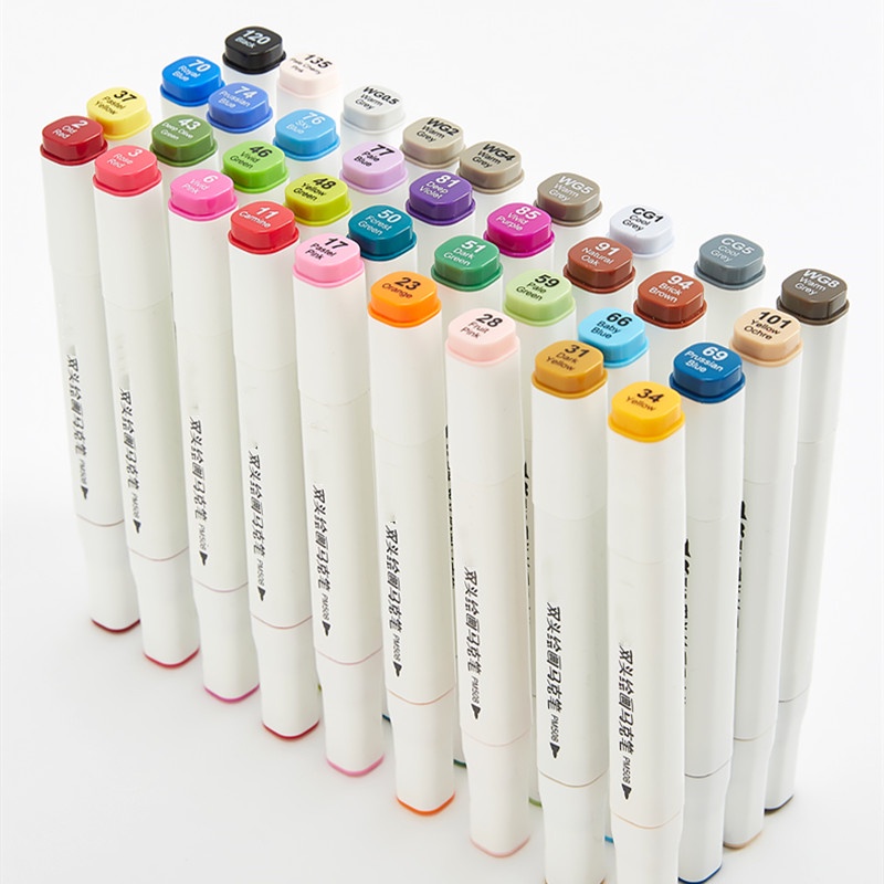 RUIXIANG Large Capacity Double Head Marker Pen Color Oily Highlighter Art Painting | Shopee ...