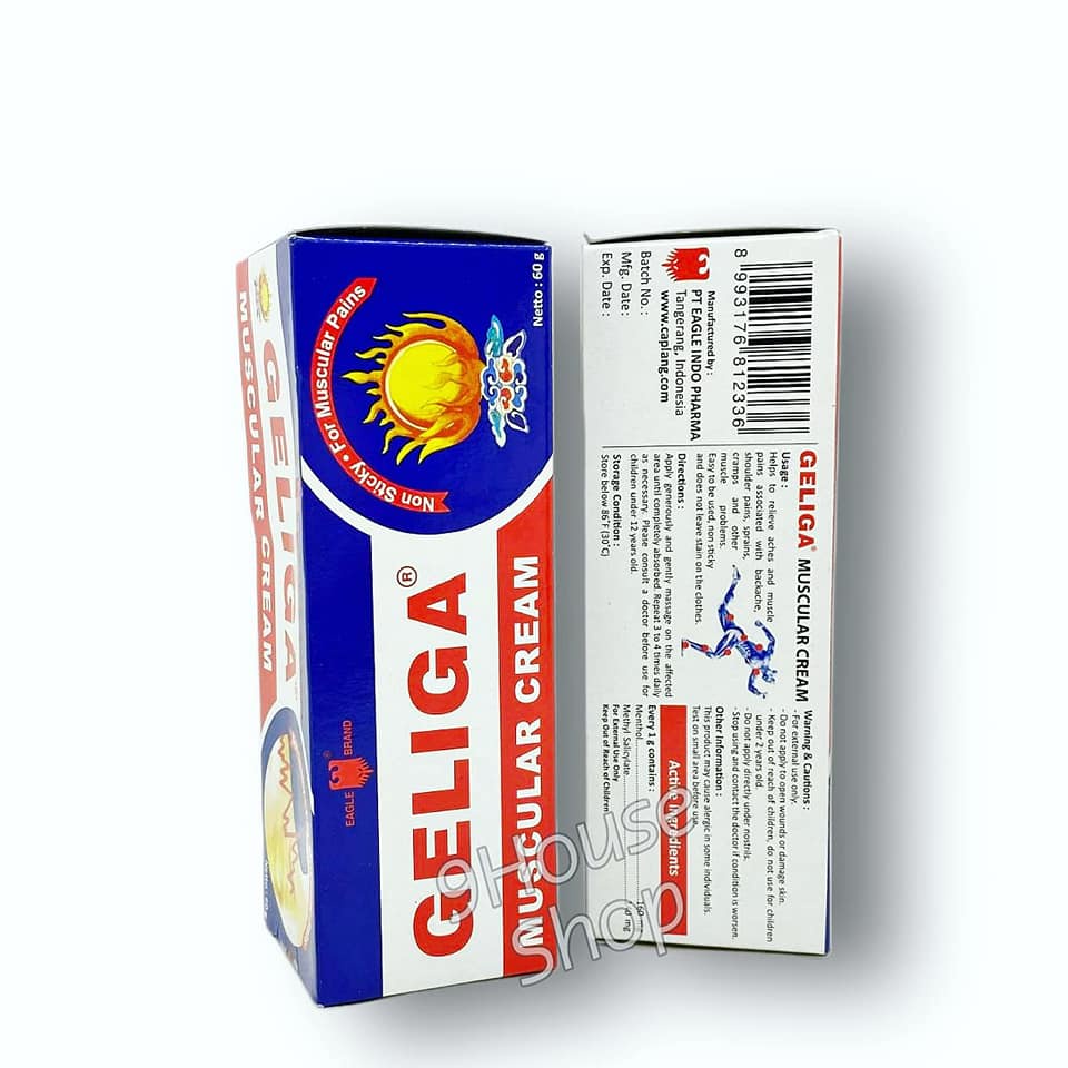 01 Tube of Geliga Muscular Cream Indonesia 60gram (New Model) | Shopee ...