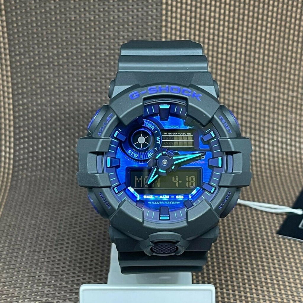 Casio G-Shock GA-700VB-1A Virtual Blue Series Analog Digital Men's ...