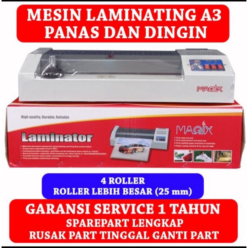 MESIN A3 Laminating Machine / Magix Lamination Laminator Tool / ID Card ...