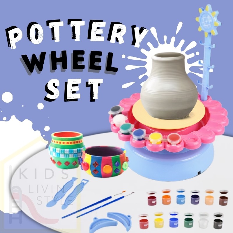 Kids Pottery Wheel Set | Arts and Crafts for Kids | Shopee Singapore