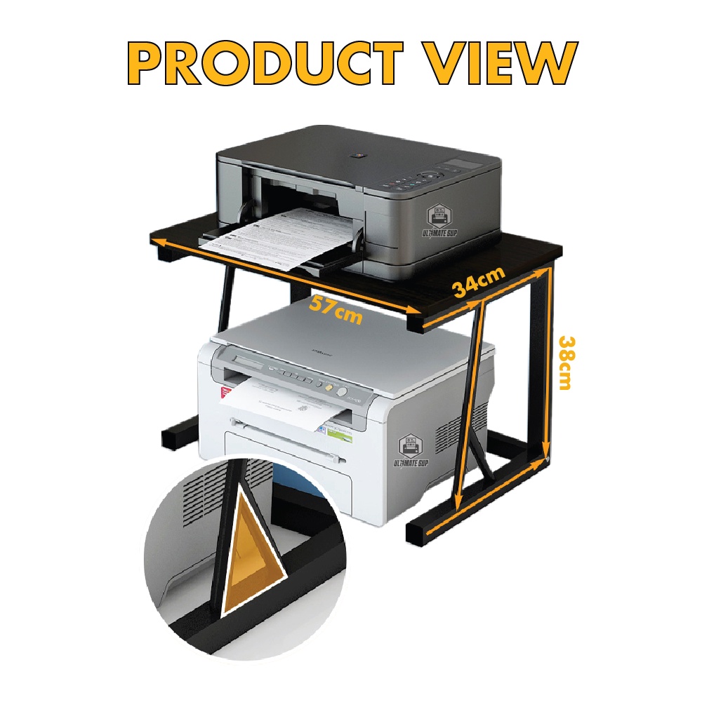 Ultimate Supply Printer Rack, Iron Rack With Double Layer Storage ...