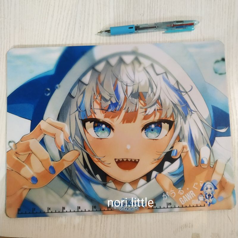 Vtuber hololive mouse pad Gawr Gura ~ fans made [nori.little] | Shopee ...