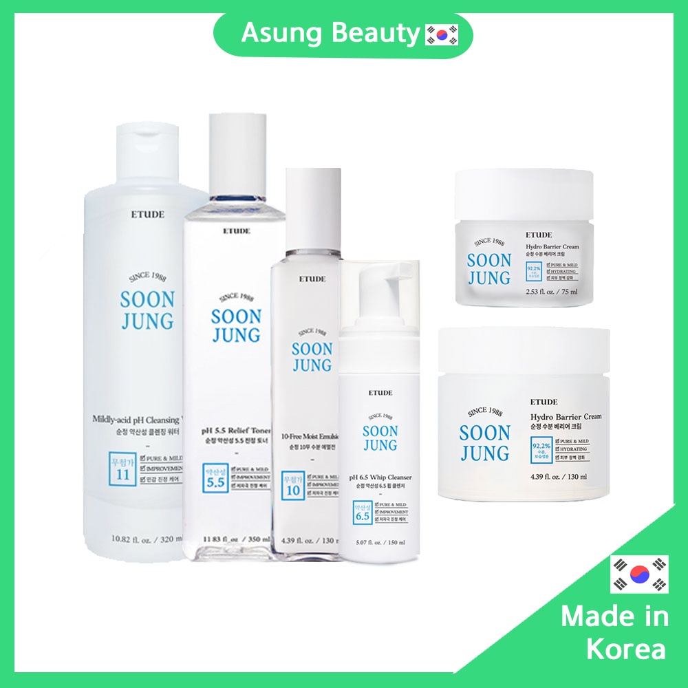 [ETUDE HOUSE] SOONJUNG Skin Care Line (Toner / Emulsion / Cream ...