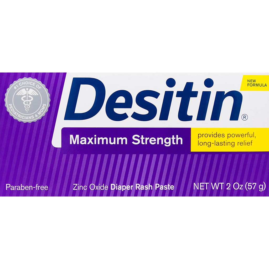 Desitin Max. Strength Zinc Oxide Diaper Rash Paste - 57 grams or ...