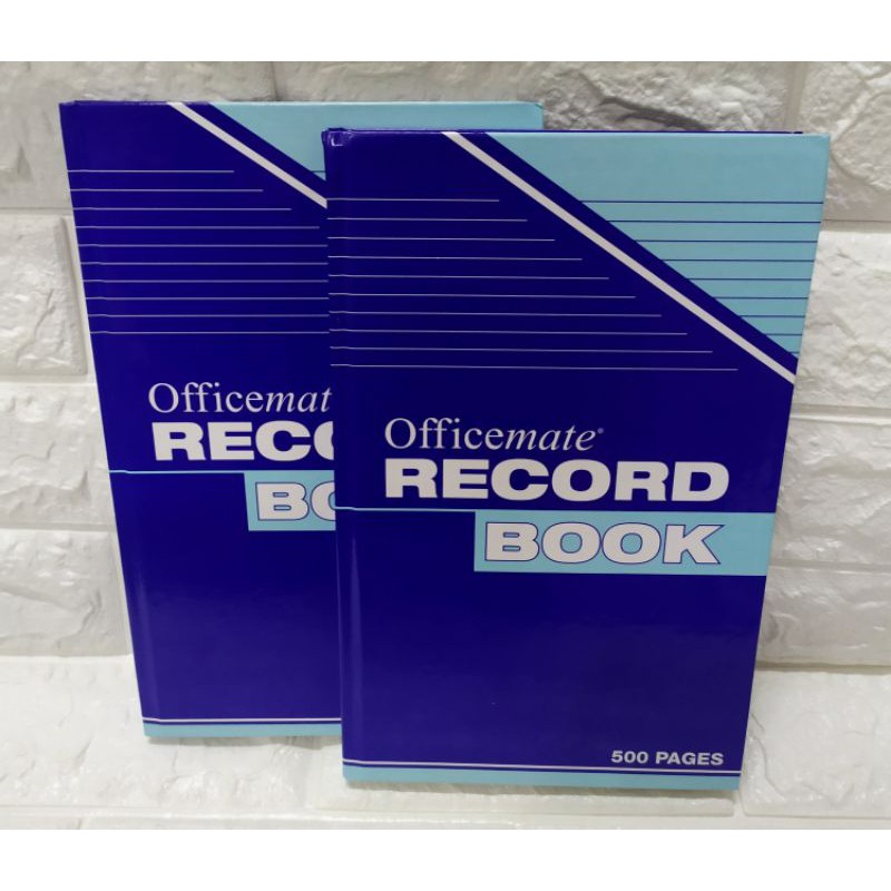 RECORD BOOK/LOG BOOK Officemate (500 pages) | Shopee Singapore