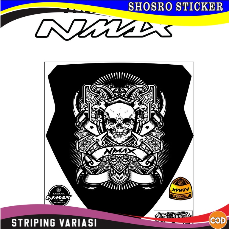 VARIATIONS VISOR STRIPING STICKER VARIATIONS OLD NMAX VISOR DECAL PISOR ...