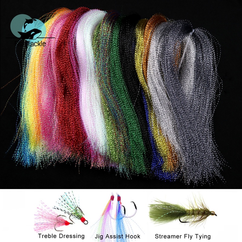 Crystalline Flasher Strings, Metallic Pearl String, Fly Tying Material ...