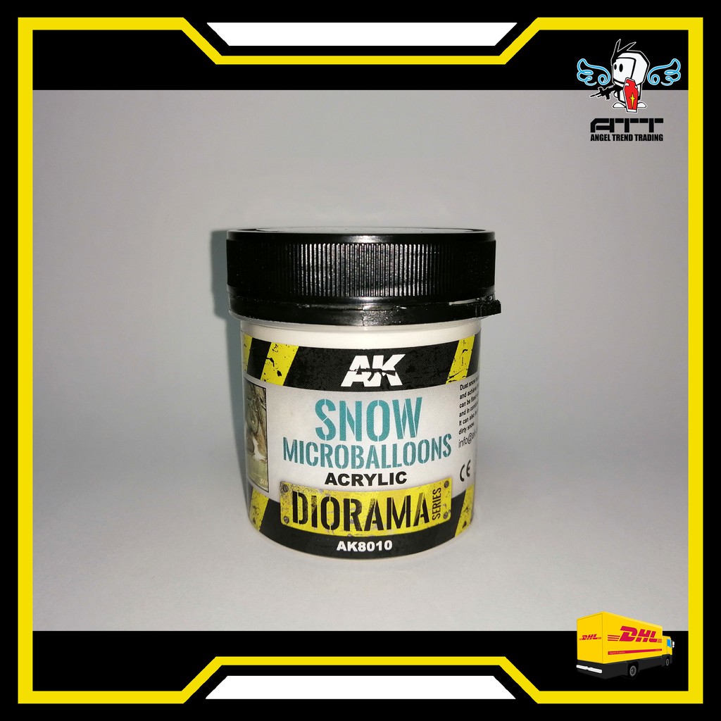 AK8010 SNOW MICROBALLOONS 100ML AK DIORAMA (Gunpla Gundam Paint Model ...