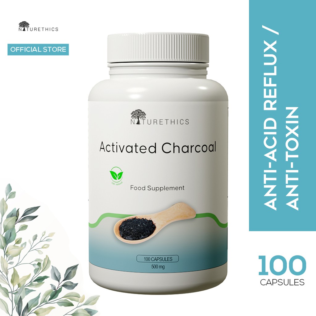 Naturethics Activated Charcoal Capsules Treat Severe Poisoning (100 ...