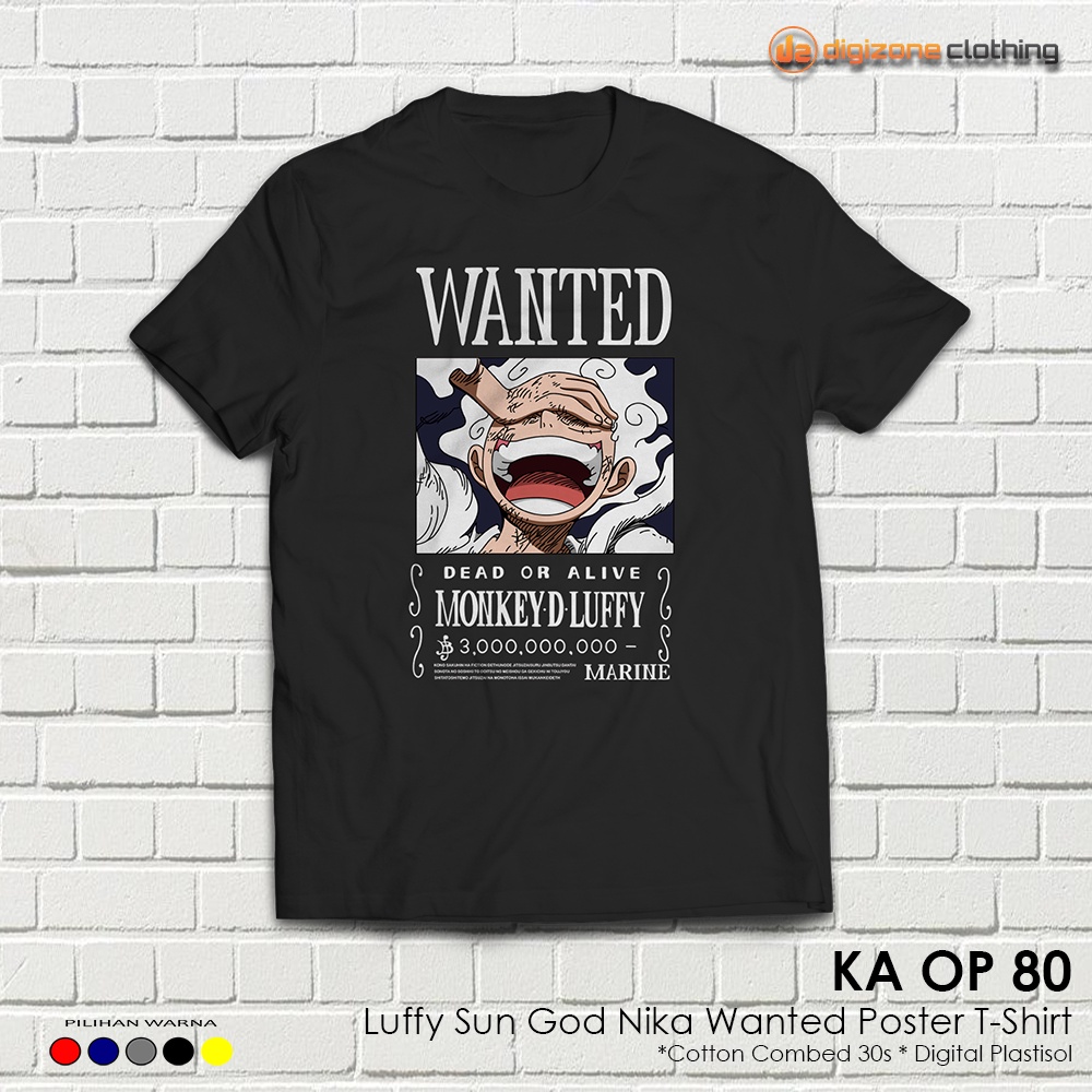 One Piece Anime Luffy Sun God Nika Wanted Poster KA OP 80 | Shopee ...