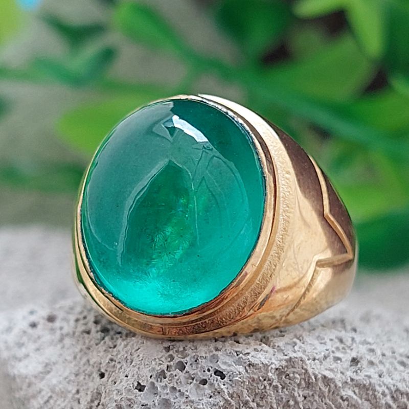 Original ZAMBRUD EMERALD Gemstone Ring | Shopee Singapore