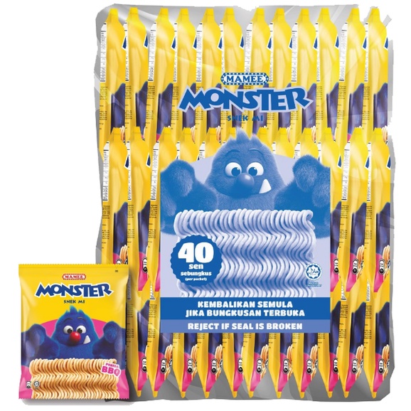 Ma Mee Noodle Snack Bundle, BBQ (Bundle of 30 x 25g) (Halal) | Shopee ...