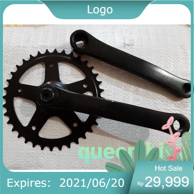 Crank Disc ger Front Gear Counter Axle Box single speed mini Folding ...