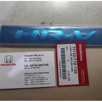Original Honda HRV HR-V HRV Logo rear Emblem | Shopee Singapore
