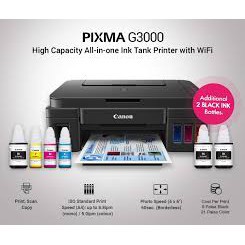 Canon PIXMA G3000 Refillable Ink Tank Printer Wifi 3 Years Warranty ...