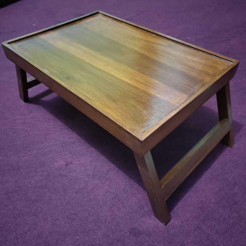 KAYU Teak Wood Trim Study Table - Teak Wood Folding Table - TANGGUNG ...